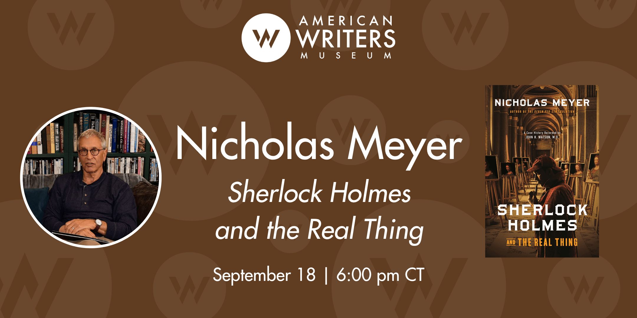 Author Talk: Nicholas Meyer (IN PERSON) - The American Writers Museum